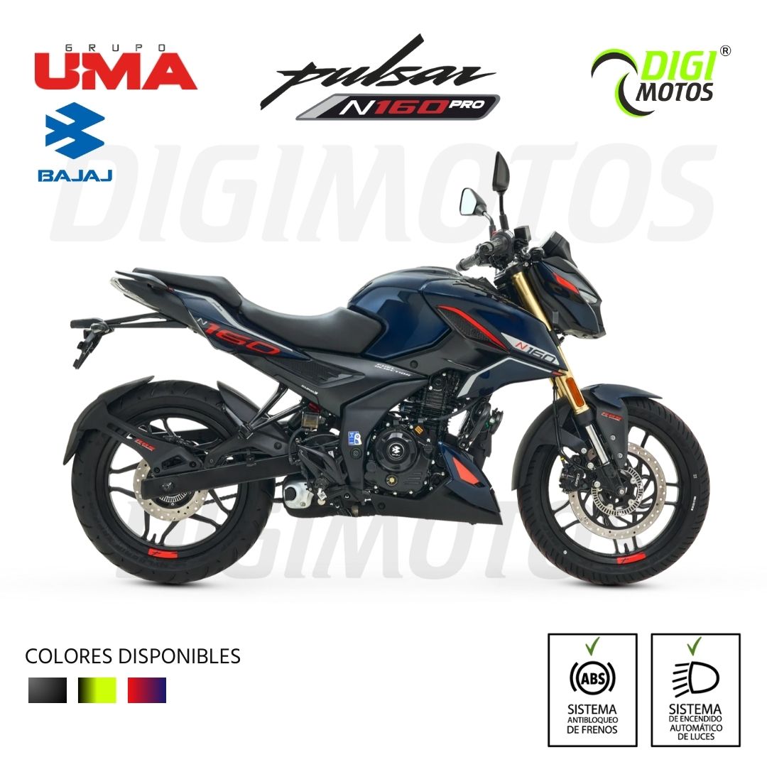 PULSAR N 160 FI UG PRO | Moto 160cc premium - Digimotos